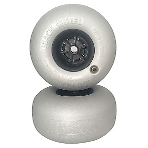 Mind and Action Beach Replacement Balloon Wheels Tires 2-Pack,Cart Tires for Kayak Dolly Canoe Boat Buggy Carrie