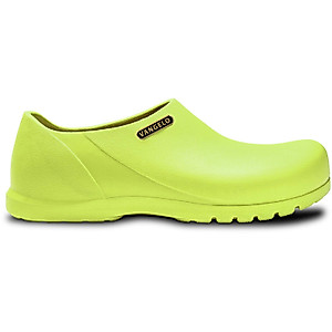 VANGELO Professional Slip Resistant Clog Waterproof Men Work Shoe Nurse Shoe Chef Shoe Carlisle Lime Men Size 14