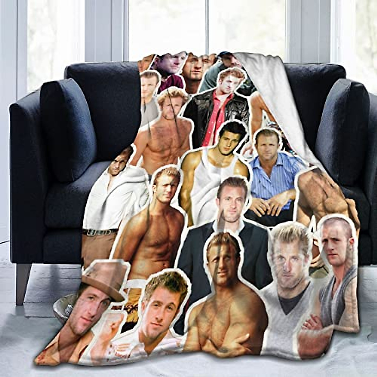 Blanket Scott Caan Soft and Comfortable Warm Fleece Blanket for Sofa, Office Bed car Camp Couch Cozy Plush Throw Blankets Beach Blankets