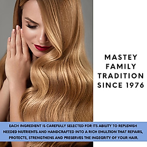 Mastey Paris Professional Cream Hair Care, Sulfate Free, Lipid & Amino Acid Fortified, with UV Blocking Antioxidants - 33 fl oz (Shampoo-2 Count)