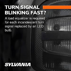 SYLVANIA - Load Equalizer - Interior Lights Load Equalizer for LED Light Bulbs, Corrects Hyper Flash & Bulb Out Warning (Pack of 2) - 5 Watt (at 12.8V)