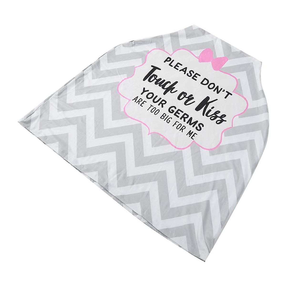 Breathable Multifunctional Infant Carseat Canopy, Baby Car Seat Cover, Soft for Taking as Baby Apron Girls Baby Blanket Boys(Gray Ripple Girl))