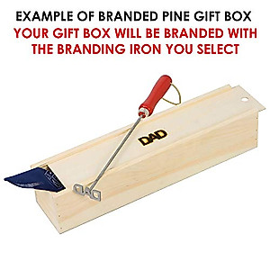 BBQ Fans Western W Branding Iron for Steak, Buns, Wood & Leather