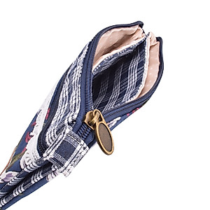 LassZone Canvas Cute Crossbody Handbags Cell Phone Purse Wallet Flowers Pattern Small Change Pouch Bags for Women Girls