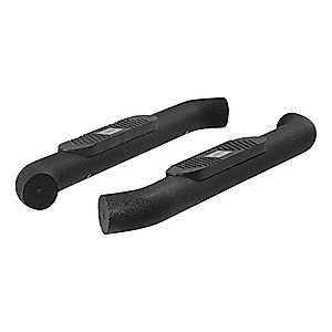 ARIES AL231008 Big Step 4-Inch Round Black Aluminum Nerf Bars, Select Jeep Wrangler JK