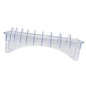 Plastic Clipper Guide Grooming Clipper Blade Case Holder Organizer Plastic 10 Blades Storage Case Rack Clipper Comb Holder for Salon Home Supplies Plastic Blade Guide