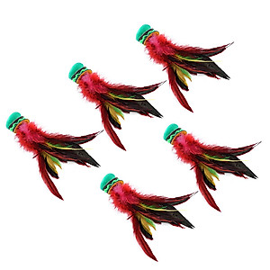 Vbestlife 5PCS 20CM Height Chinese Jianzi Foot Kick Foot Exercise Ourdoor Family Toy Kick Shuttlecock