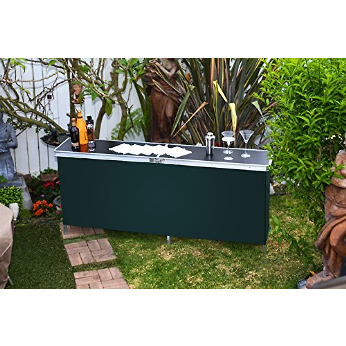 Trademark Innovations Portable Bar Table, Black