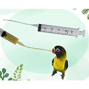 Puppy Kitten Feeding Tube Kit Includes Reusable Feeding Tube 20 Ml Syringe (6 FR),Newborn Birds Feeding Syringe, Small Animals or Sick Pet Feeding Tool for Parrot Baby Bird (2 Packs)