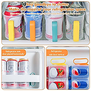 Portable Soda Can Organizer for Camping/Fridge Drink Organizer,6 x 4 Beverage Soda Can Storage Holder Beer Can Racks,Beverage Holder for Outdoor Camping Kitchen Can Organizer