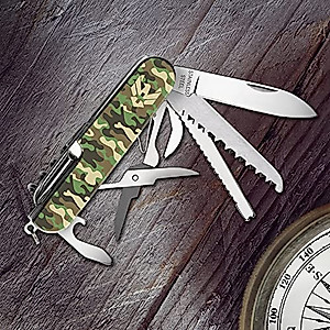 Swiss Eagle Commando Multi-Tool Army Knife - Packs 12 Tools In Your Pocket