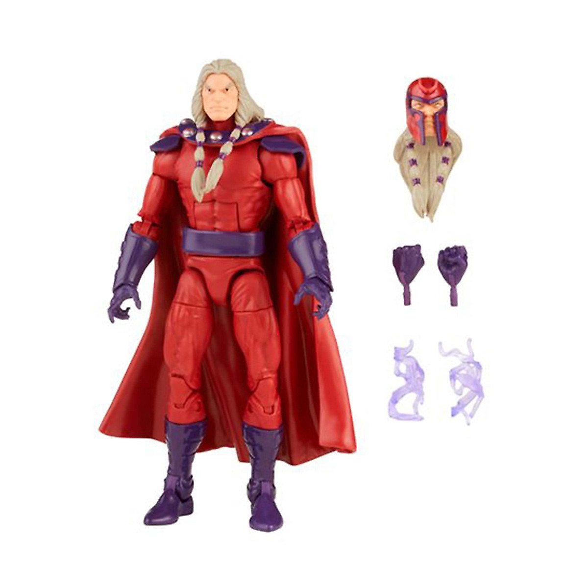 Marvel Legends Series 6-inch Scale Action Figure Toy Magneto, Premium Design, 1 Figure, and 5 Accessories , Red