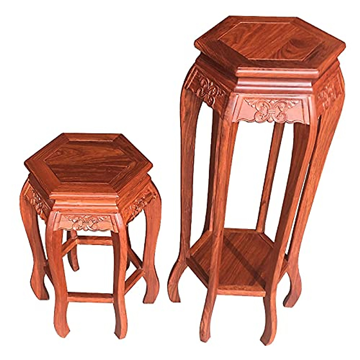 Bonsai Base Stand Wooden Plant Display Stand Plant Stand Flower Pot Holder Shelf Indoor Planter Display Shelving for Balcony Living Room Display Stand Base (Size : Small)