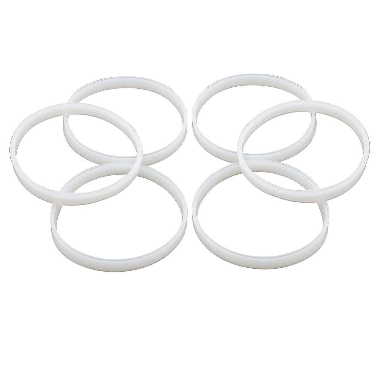 (6 PCS) Ninja Blender Rubber Gaskets Fit for Model BL480 BL680 BL910 CT680 BL455, BL455-30, BL580, 1000W White Replace for Nutri Blender