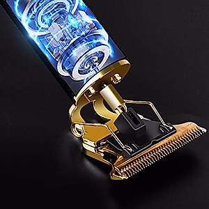 ReverseClock Hair Clippers for Men, Pro Li Close Cutting Trimmer, T-blade Cordless Electric Rechargeable Grooming Kit 1.5/2/3/4 mm Zero Gapped Detail Barber Haircut (Dragon Phoenix)