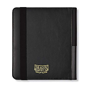 Arcane Tinman Dragon Shield Card Binder – 4 Pocket (Sideload) Portfolio Black - Trading Cards – Card Games - Compatible with Pokemon Yugioh Magic The Gathering MTG TCG OCG & Hockey Cards, (AT-36002)