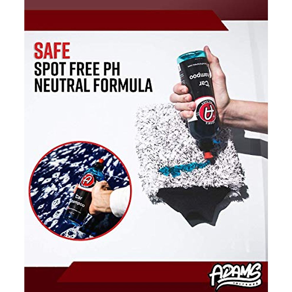 Adam’s Car Wash Kit Complete With Bucket & Grit Guard - Auto Detailing & Car Cleaning Kit | pH Best Car Wash Soap For Snow Foam Cannon, Foam Gun, Car Soap Wash For Pressure Washer