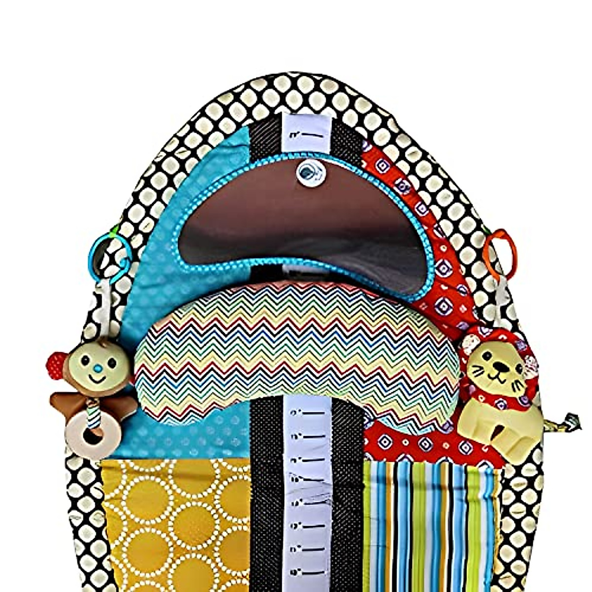 Tummy Time Toys for Babies 0-12 month Play Activity Gym with Pillow and Floor Mirror Tummy Time Mat for Newborn Baby Boy or Girl