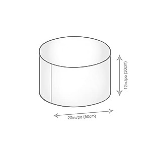 Gouchee Home Dotcom Soleil Bean Bag Round Ottoman/Pouf - Waterproof, Fade-Resistant Footrest for Indoor/Outdoor - Filled with High-Density Polystyrene Beads, Double-Stitched Seam, Yellow, 20"D x 12"H