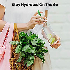 Chef's Star Drinking Bottles, 18 oz Reusable Clear Glass Bottles, Smoothie, Juice Glass Water Bottles, Stainless Steel Leak Proof Caps, Wide Mouth, Sleeve and Cleaning Brush, Pack of 3