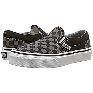 Vans Boys' Classic Slip-On (Toddler/Youth - Black/Pewter - 10.5
