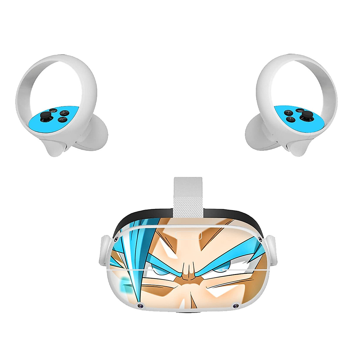 Stickers Skin for Oculus Quest 2, Meta Quest 2 VR Headset & Controller, Oculus Quest 2 Stickers, Cute Sticker Protection Accessories(Blue)