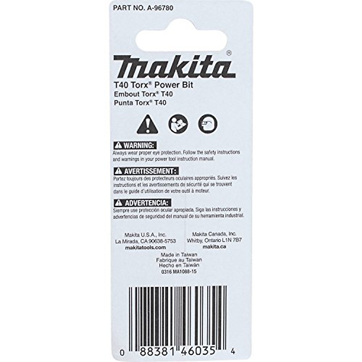 Makita A-96780 Impactx T40 Torx 2″ Power Bit, 2 Pack