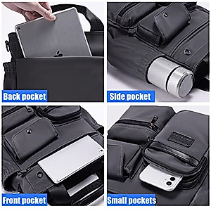 XINCADA Messenger Bag for Men Crossbody Bags Water Resistant Shoulder Bag Business Satchel Bags Man Purse