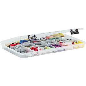 Plano 2371304 ProLatch 3700 Size Stowaway Boxes with 13 Fixed Compartments, Clear, One Size