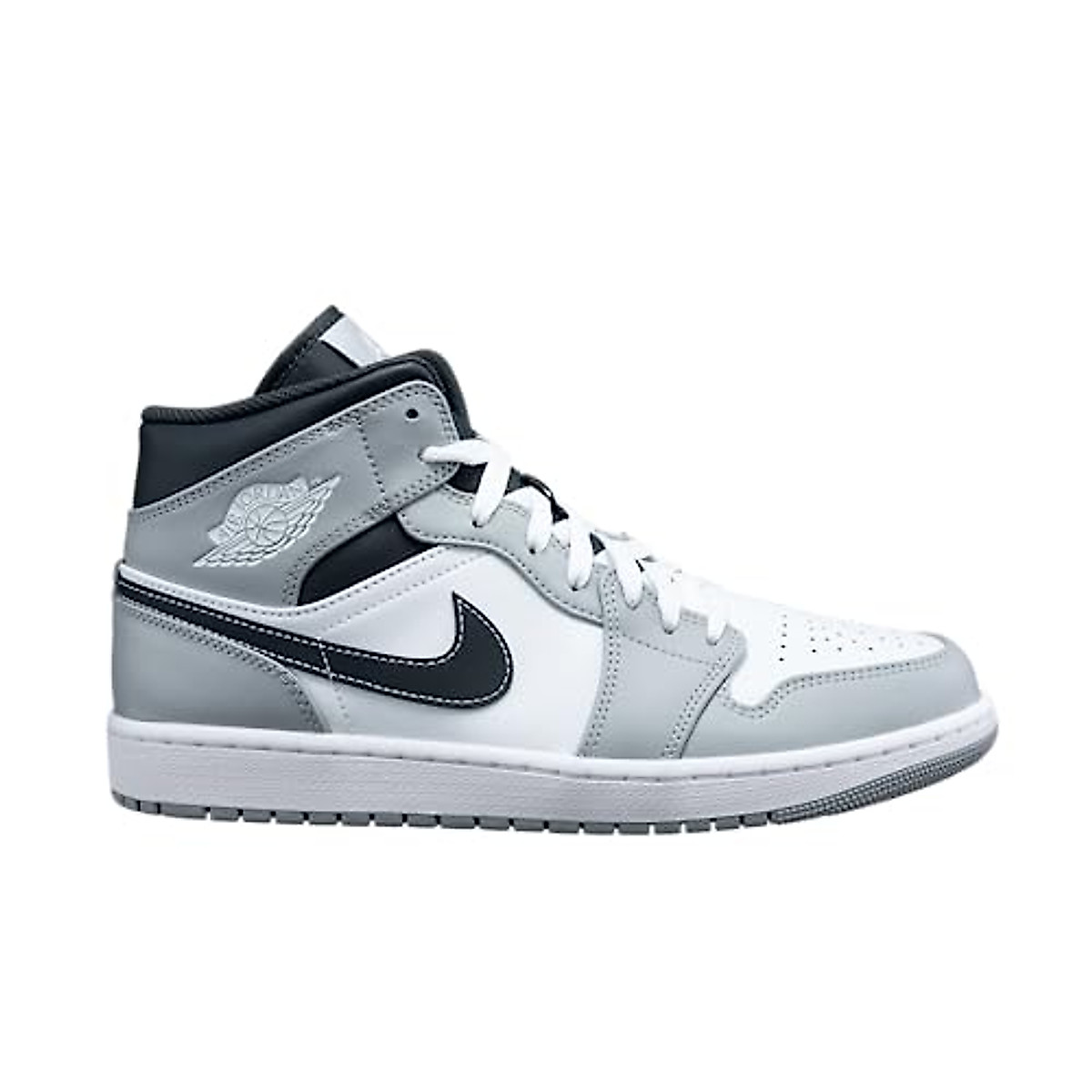 Nike Men's Air Jordan 1 Mid Fitness Shoes, Gray, Size 8 US