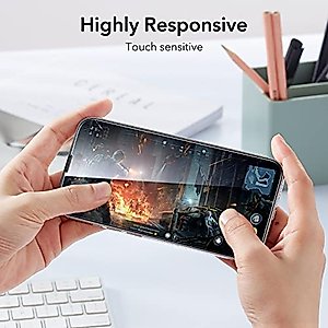 ESR Krystec Clear Case with HaloLock Compatible with iPhone 14 Pro Max Case Bundle Tempered-Glass Screen Protector Compatible with iPhone 14 Pro Max
