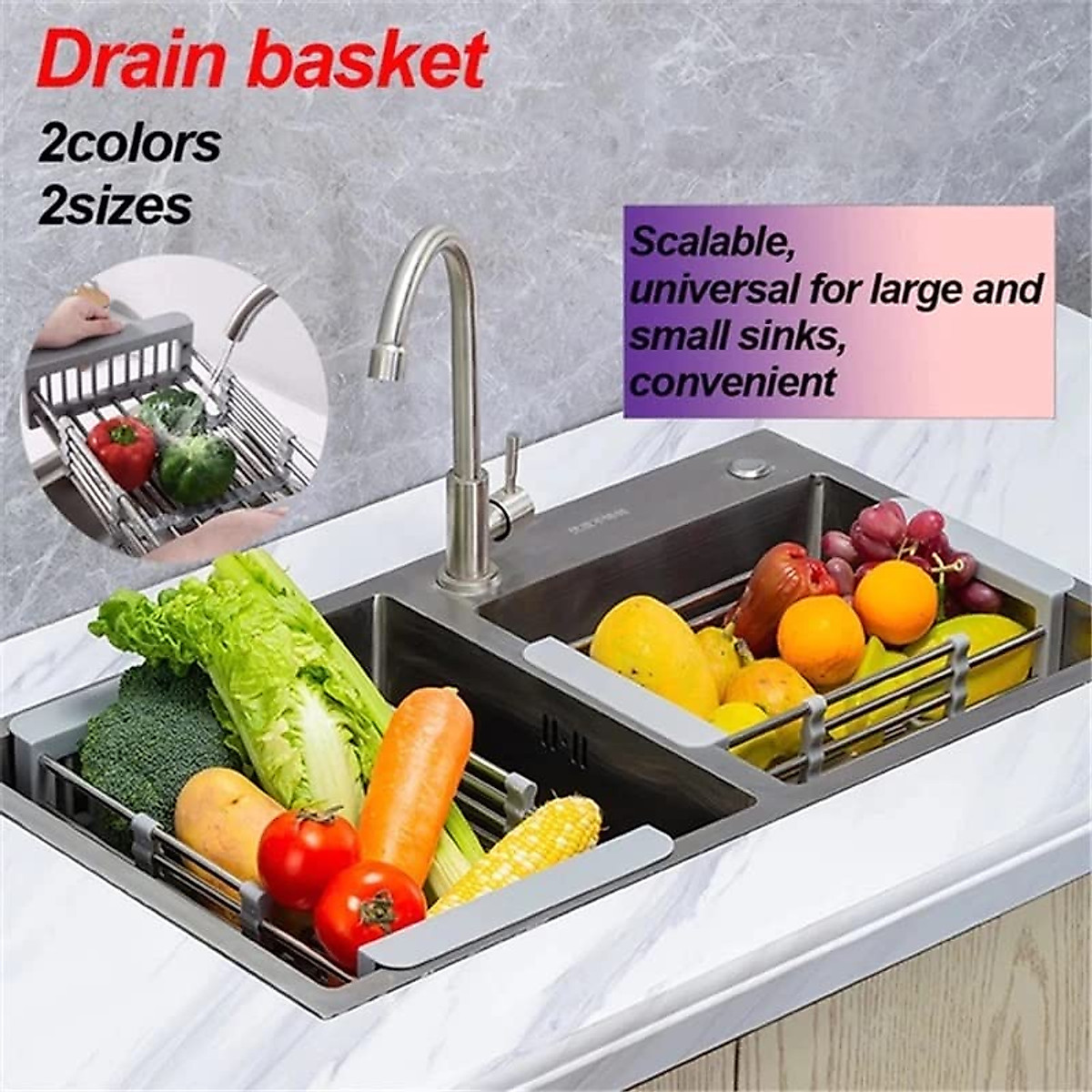 Dish Drying Rackover The Sink Dish Drying Rack for Multi-Purpose. Dish Drying Rack for Vegetables and Fruits.