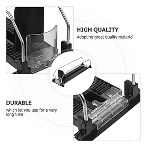 DOITOOL Drink Organizer for Fridge, Supermarket Shelf Pusher Beverage Shelf Glides Refrigerator Bottle Can Organizer, Self-Pushing Soda Can Organizer for Refrigerator, 31.5X9cm