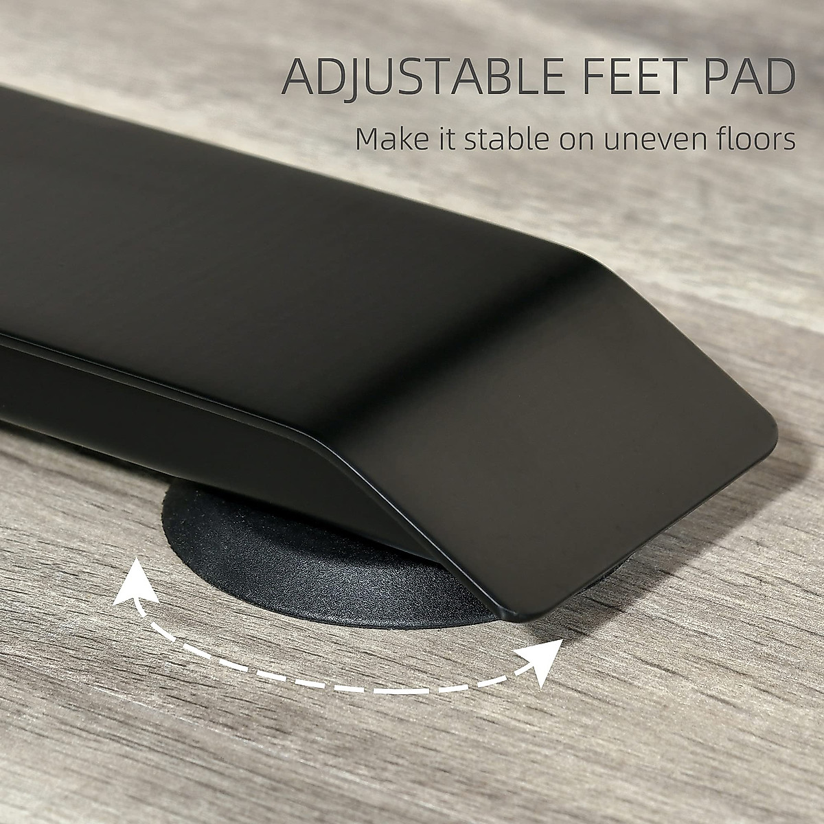 Vinsetto Electric Height Adjustable Standing Desk with 54" Desktop, Sit Stand Home Office Desk with Memory Button Control and Anti-Collision System, Teak/Black