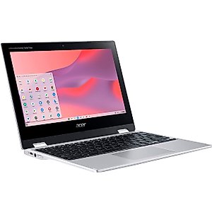 Acer - Chromebook Spin 311| 11.6" 2-in-1 Touch Screen Laptop|MediaTek Kompanio 500 MT8183C|4GB LPDDR4X|64GB eMMC (Pure Silver) (CP311-3H-K5WQ)