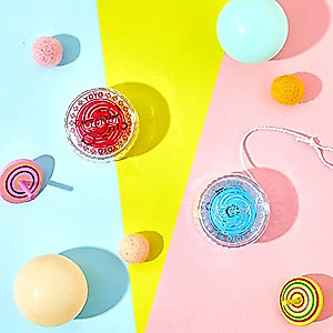 2 Pieces LED Light Up Beginner Toys Responsive Ball Bearing Toys for Birthday Christmas Party Goodie Bag Fillers Classroom Prizes (Tornado Style)