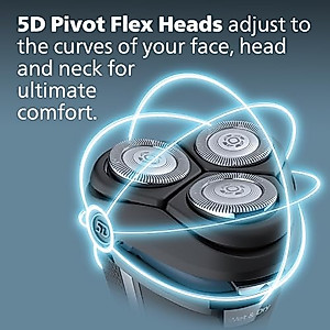 Philips Norelco CareTouch, Rechargeable Wet & Dry Electric Shaver with Pop-Up Trimmer, S3210/51