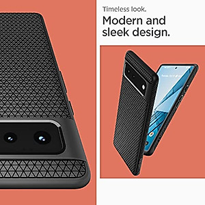 Spigen Liquid Air Armor Designed for Google Pixel 6 Case (2021) - Matte Black