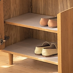 Bikoplmn Shelf Liners for Kitchen Cabinets and Drawers, Non Adhesive Anti Slip Fridge Mats, Food Grade Refrigerator Liner,4 Packs