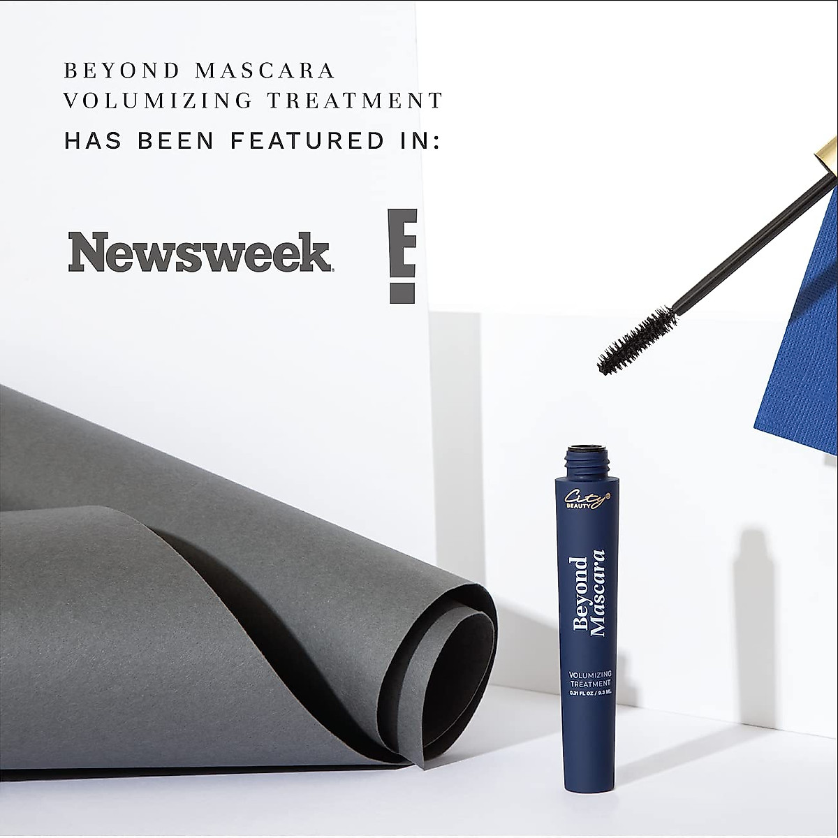 City Beauty Beyond Mascara - Volumizing Treatment - Nourish & Lengthen - Keratin & Biotin Promote Stronger, Thicker-Looking Eyelashes - Buildable & Smudge-Resistant - Cruelty-Free - Rich Black