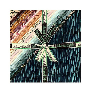Island Batik Tranquility, 10" Squares, Multi