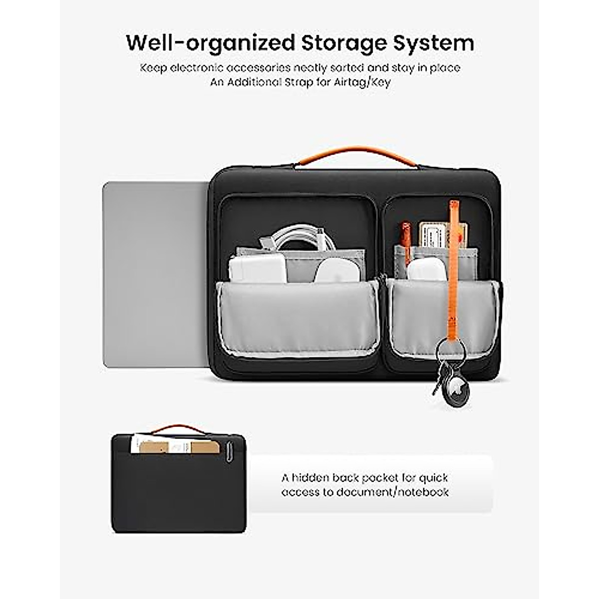 tomtoc 360 Protective Laptop Sleeve for 14-inch MacBook Pro M2/M1 Pro/Max A2779 A2442 2023-2021, 13.5-14.4 Inch Surface Laptop Studio/5/4/3, Water-Resistant Carrying Case for ASUS VivoBook/ZenBook 14