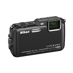 Nikon COOLPIX AW120 16.1 MP Wi-Fi and Waterproof Digital Camera with GPS and Full HD 1080p Video (Black) (Discontinued by Manufacturer)