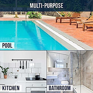 U.S. Pool Supply Hand-Held Pool Scrub Brush, 2 Pack - Scrubbing Scouring Sponge Pad - Clean Pool Tile & Grout, Walls, Vinyl Liners, Spas - Surface Cleaning Scrubber, Kitchen, Bathroom Tub, Shower Tile