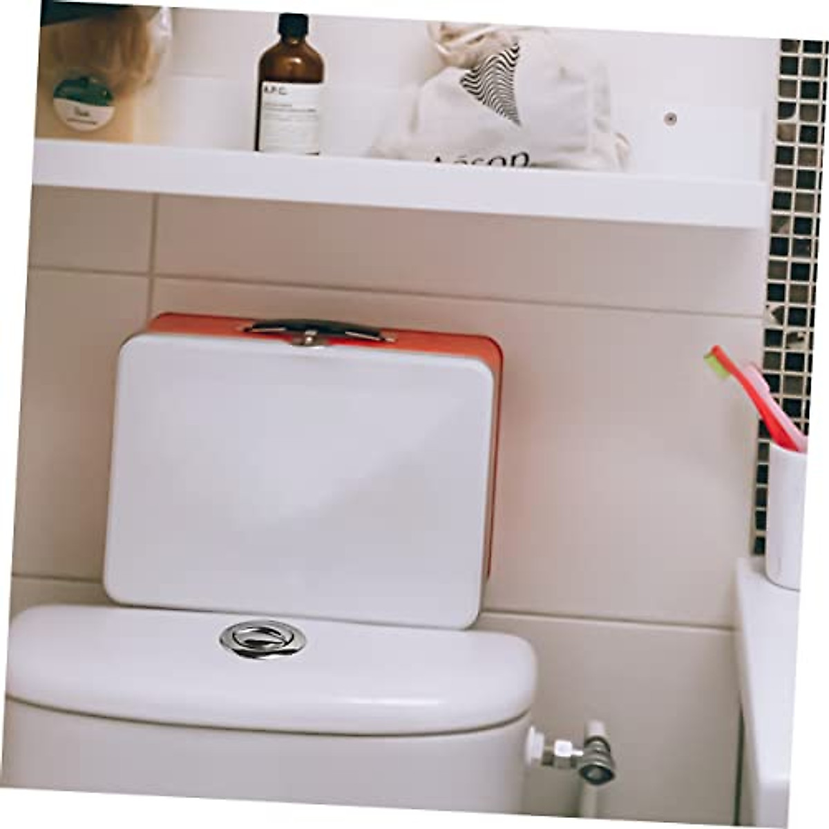 Housoutil 2pcs Toilet Flush Switch Two Button Toilet Bathroom Accessory Toilet Accessories One-piece Toilets Household Toilet Switch Water Tank Accessory Bathroom Toilet Switch Flush Valve