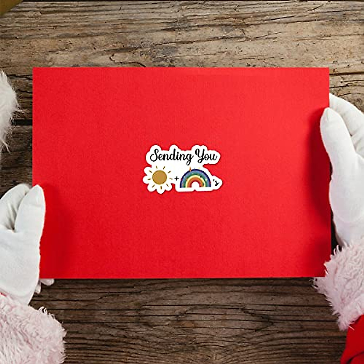 Small Business, Handmade Sticker,Packaging Sticker (Sun Rainbow)