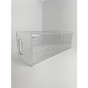 Orderly Elegance Clear Plastic Organizer Bin 16in (L) x 6in (W) x 5in (H) 8 pack