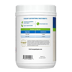 Cosequin ASU Joint & Digestive Health Functional Tablets for Horses, 240 Tablets