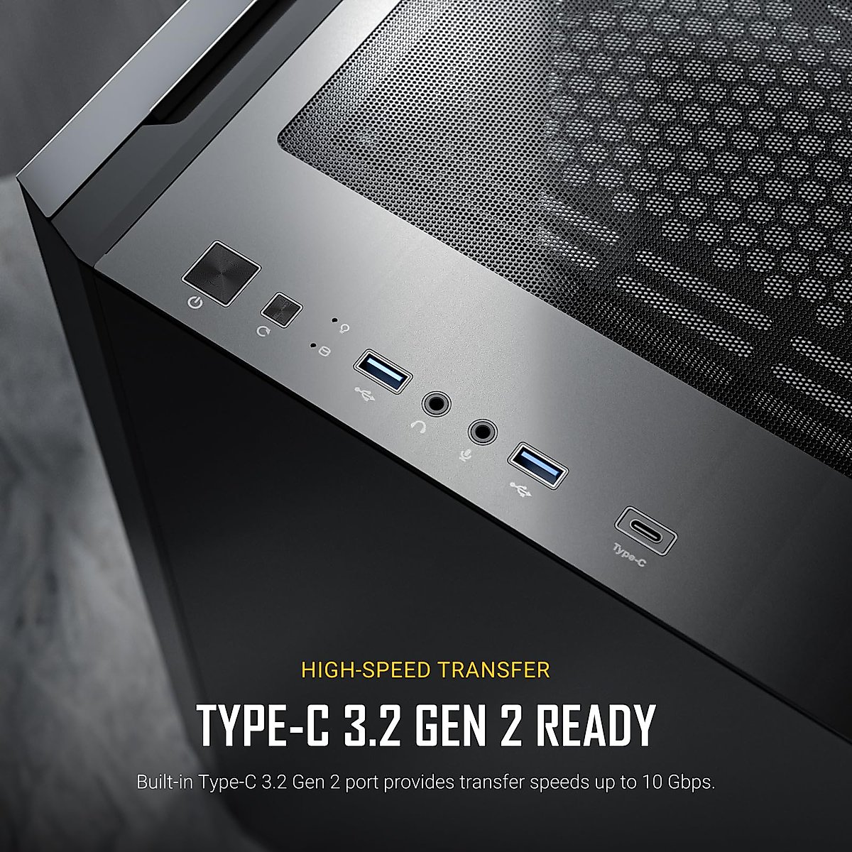 Antec Performance Series P20C, Massive Metal Mesh Front Panel, 3 x 120mm PWM Fans, Type-C 3.2 Gen2 Ready, 2 x 360 mm Radiator Simultaneously, GPU Bracket, Mid-Tower E-ATX PC Case