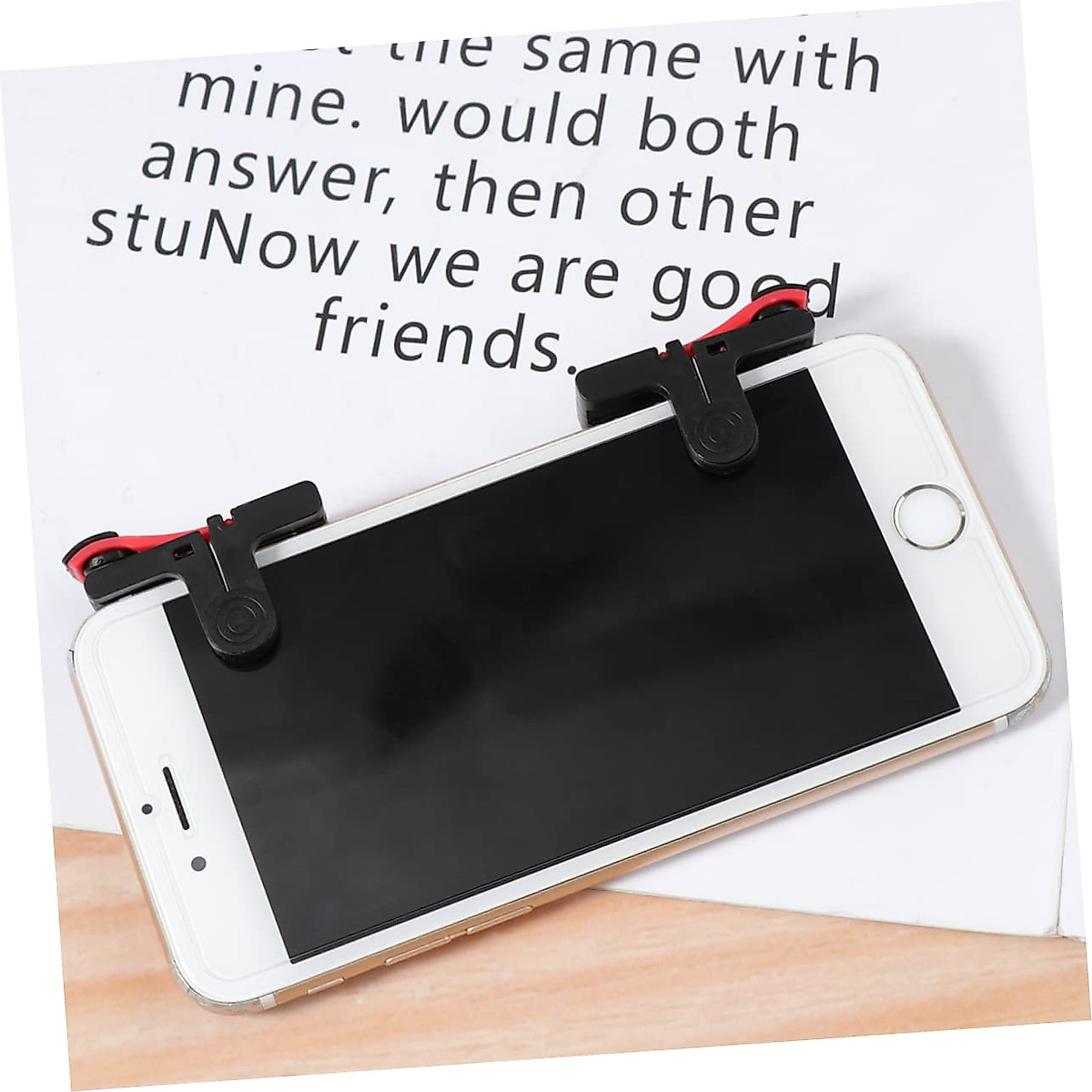 UKCOCO 3pcs Gatillos Para Celular Left and Right Game of Phones Game Sensitive Joysticks Chicken-eating Artifact for Phone Triggers Quick Shooting Button Aim Handle Cell Phone Red